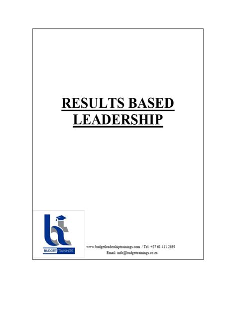 Leadership And Management Manual Pdf Leadership Psychological