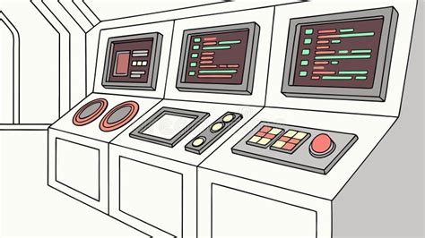 retro style control panel with screens vintage tech interface vector design generative ai stock