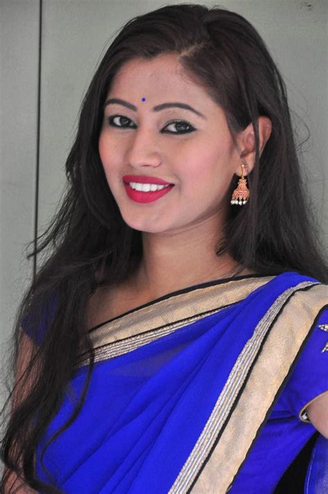actress santhi priya stills in blue saree indian girls villa celebs