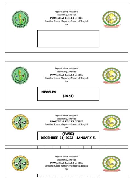Pidsr Folder Label Pdf Hiv Aids Mycoplasma