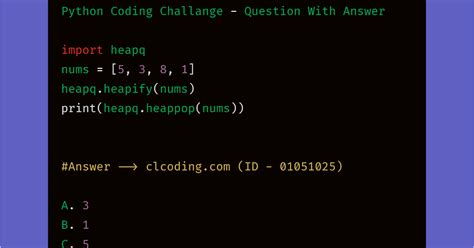 Python Coding Challange Question With Answer 01051025 ~ Computer Languages Clcoding