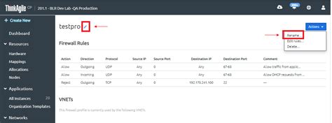 Rename A Firewall Profile ThinkAgile CP Lenovo Docs