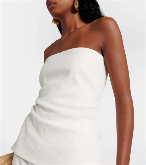 Sir Dorian Linen Blend Tube Top Sir