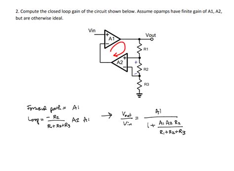 Solved Compute The Closed Loop Gain Of The Circuit Shown Chegg