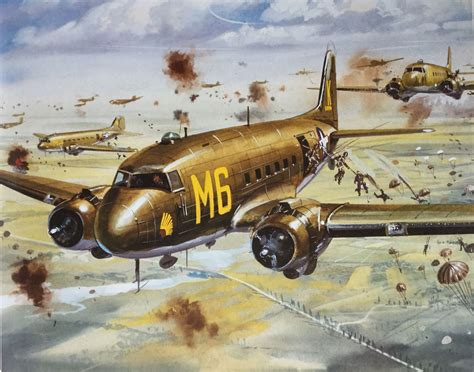 Roy Cross Douglas Dc Dakota Aircraft Painting Aircraft Art Wwii Aircraft Fighter Aircraft