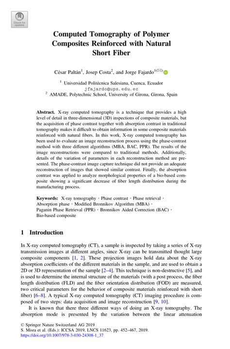 Pdf Computed Tomography Of Polymer Composites Reinforced With Natural