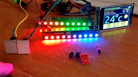 My Experiments With Esp32 Esphome And Ws2812b Led Displays Youtube