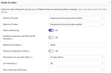Teams Settings And Policies Reference Microsoft Teams Microsoft Learn