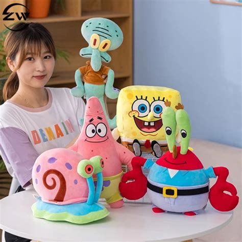 Zw Cartoon Spongebob Squarepants Patrick Star Squidward Tentacles Plush