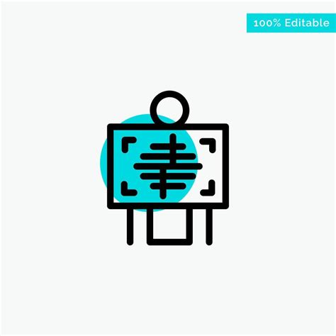 Xray Patient Hospital Radiology Turquoise Highlight Circle Point Vector Icon 14867694 Vector Art