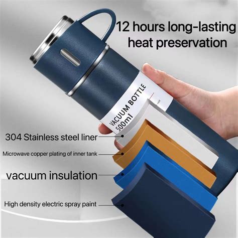 Vacuum Flask Set With Additional Cups Pleasant Shopping