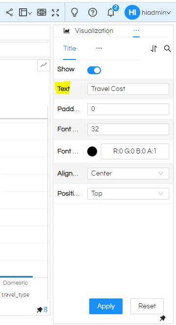 Adding Title And Sub Title To Reports Helical Insight