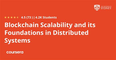 Blockchain Scalability And Its Foundations In Distributed Systems Coursya