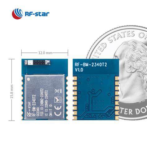 Low Power Bluetooth Cc2340r5 Transmitter Receiver Module Rf Bm 2340t2 With Chip Antenna Rf Star