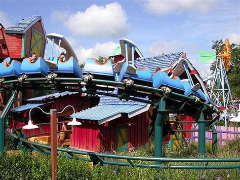 Goofys Barnstormer Roller Coaster Photos