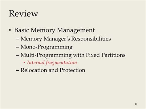 memory management instructor adam c champion ph d ppt download