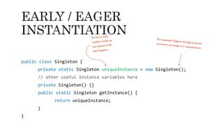 Singleton Design Pattern Creation Pattern PPTX