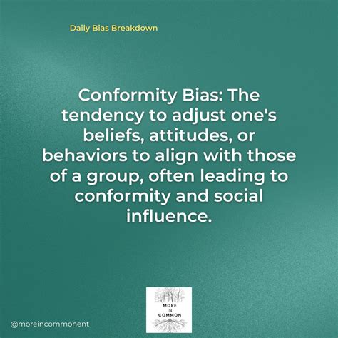 Conformity Bias A Person Might Go Along With Their Friends Plans To