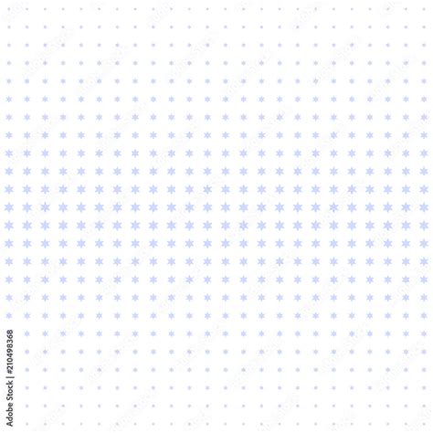 Star Shapes Arranged Into Halftone Grid Vector Seamless Pattern