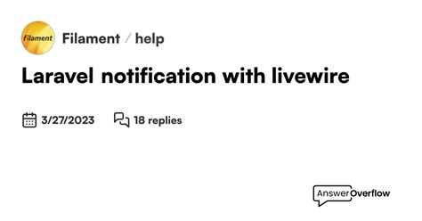 Laravel Notification With Livewire Filament