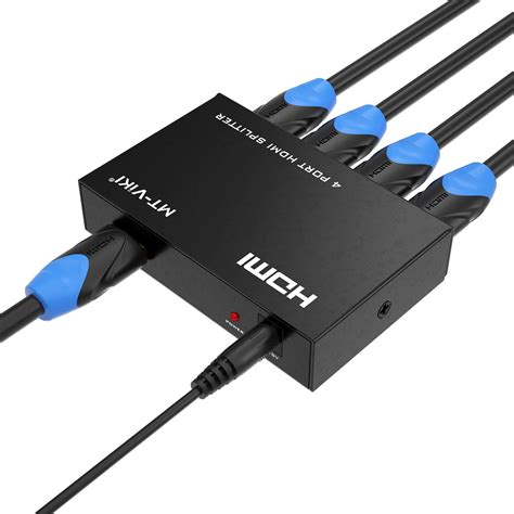 4 Way 4k Hdmi Splitter 1 Input 4 Outputs Protect Cctv