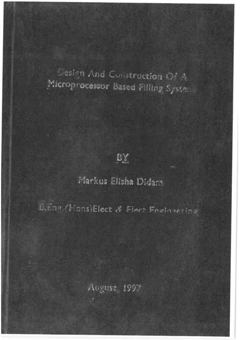 Pdf Design And Construction Of A Microprocessor Based Filling System