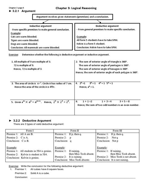page 4 to 7 chapter 3 pdf pdf argument deductive reasoning
