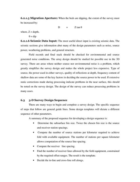 2 D And 3d Land Seismic Data Acquisition And Seismic Data Processing Pdf