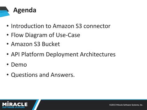 Amazon S3 Connector And Api Architecturekishorepptx