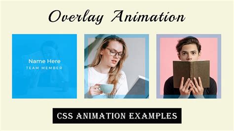Css Hover With Text Overlay Effect Css Animation Examples Youtube
