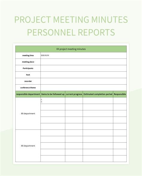 Meeting Minutes Excel Template And Google Sheets File For Free Download Slidesdocs