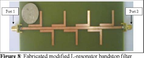 Figure 1 From Design Of A Modified L Shaped Bandstop Filter For Uwb Applications Semantic Scholar