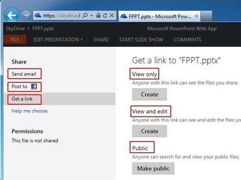 ดูแก้ไขและแบ่งปันนำเสนอออนไลน์การใช้ powerpoint web app