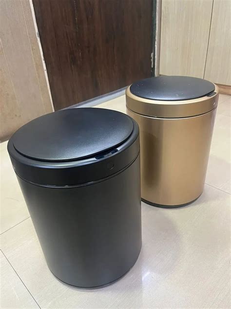 Open Top Stainless Steel Electronic Sensor Dustbin For Kitchen