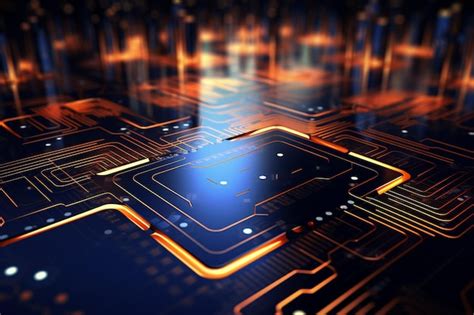 Premium Photo Circuitry Pattern Background With Tech Circuits