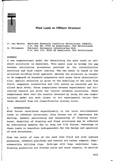 Pdf Wind Loads On Offshore Structures Welcome To Marin · Pdf Filewind Loads On Offshore