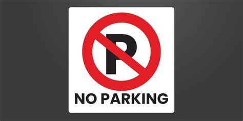 주차 금지 기호 투명 배경에 주차 금지 아이콘 프리미엄 벡터