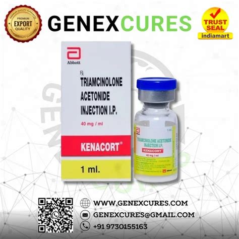 Triamcinolone Acetonide Kenacort 40 Injection At ₹ 240 Piece Triamcinolone Hexacetonide