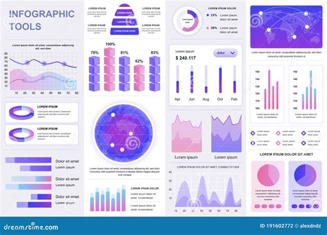 Bundle Infographic Ui Ux Kit Elements Stock Vector Illustration Of Element Chart 191602772