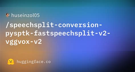 Huseinzol Speechsplit Conversion Pysptk Fastspeechsplit V Vggvox V At Main
