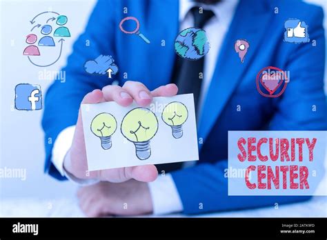 Text Sign Showing Security Center Business Photo Text Centralized Unit