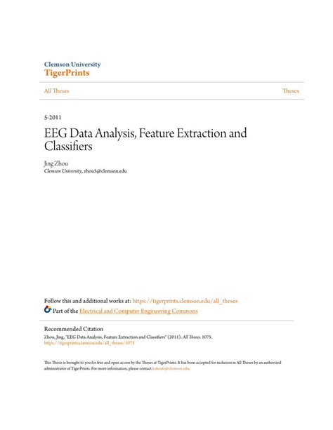 Pdf Eeg Data Analysis Feature Extraction And Classifiers Dokumentips