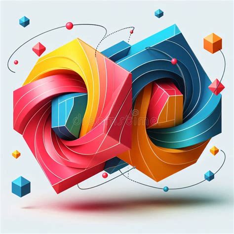 Geometric Sequences Exponential Generative Ai For Illustratio Stock