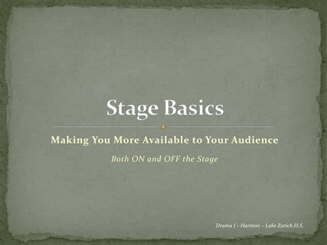 Ppt Maximizing Audience Connection On And Off Stage Powerpoint Presentation Id2613111