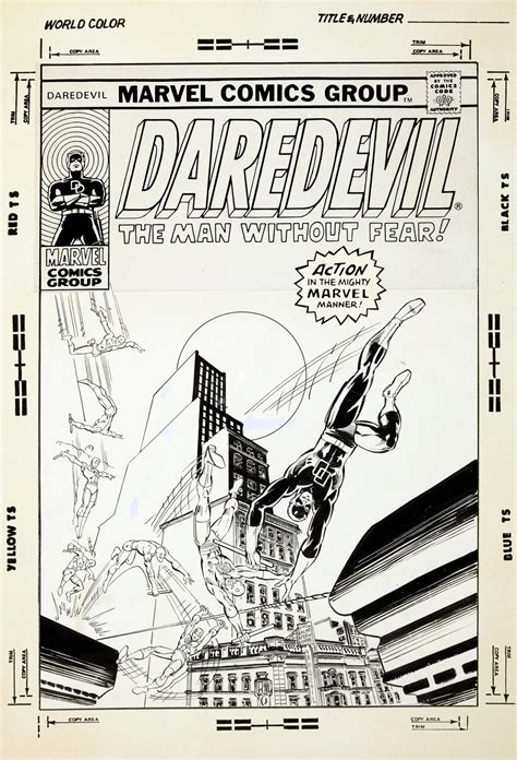 The Bristol Board Original Daredevil Illustration By Frank Miller