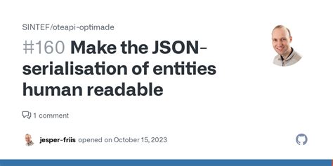 Make The Json Serialisation Of Entities Human Readable · Issue 160 · Sintefoteapi Optimade