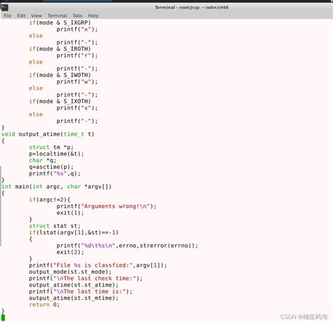 linux中的i o操作实验 掌握如何利用结构体struct stat以及stat函数、fstat函数以及lstat函数判断lin csdn博客