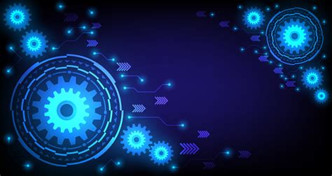 기하학적 화려한 기어 휠미래 추상 테크노 톱니 바퀴 배경 기어 텍스트공간입니다 Ep2 설계도에 대한 스톡 벡터 아트 및 기타 이미지 설계도 조언 개념 Istock