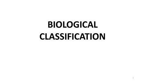 Solution Biological Classification Studypool