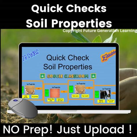 Quick Checks Soil Properties By Future Generation Learning Llc Tpt